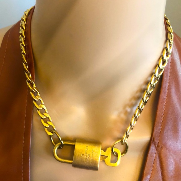Louis Vuitton | Jewelry | Repurposed Aunthentic Louis Vuitton Gold ...